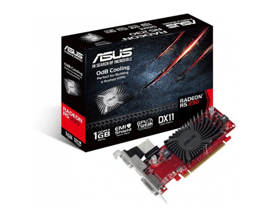 ASUS Radeon R5 230 1GB GDDR3 Silent Low Profile (R5230-SL-1GD3-L ...