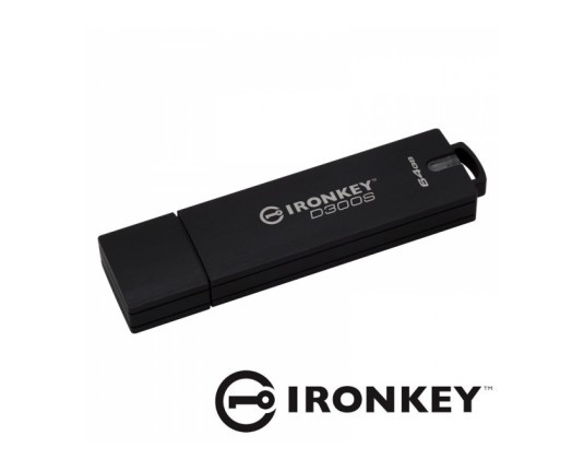 KINGSTON IronKey D300 Serialised Standard 64GB USB 3.1 Gen 1 (IKD300S ...