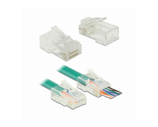 RJ45 konektor CAT.6 UTP Crimp&Cut (pak/20) Delock - 86453 - Tech Trade ...