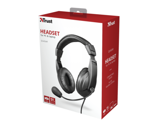 TRUST slušalke QUASAR - 21661 - Tech Trade Center