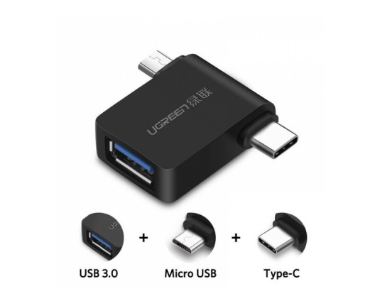 Ugreen OTG adapter USB 3.0 na USB-C / micro USB - 30453 - Tech Trade Center