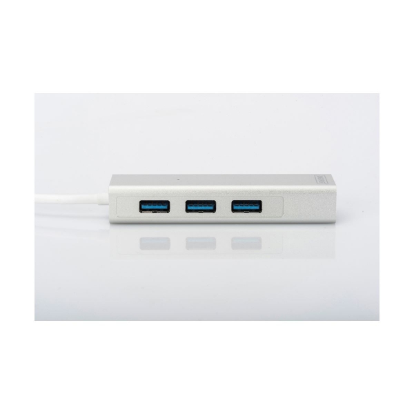 Pretvornik USB 3.0 - Mrežni UTP GIGA 10/100/1000 Mbps +Hub USB Digitus ...