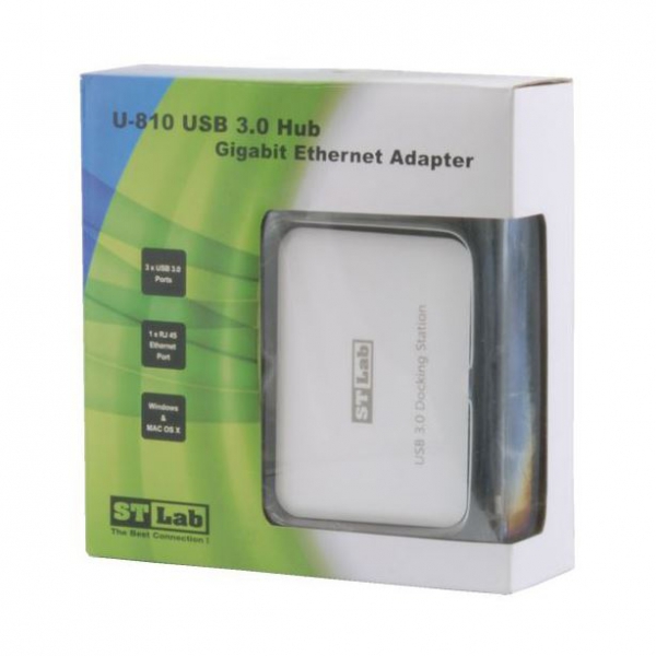Pretvornik USB 3.0 - Mrežni UTP GIGA 10/100/1000 Mbps +Hub USB 3.0 3xA ...