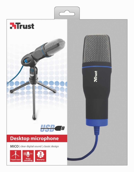 TRUST MIKROFON USB MICO - Tech Trade Center