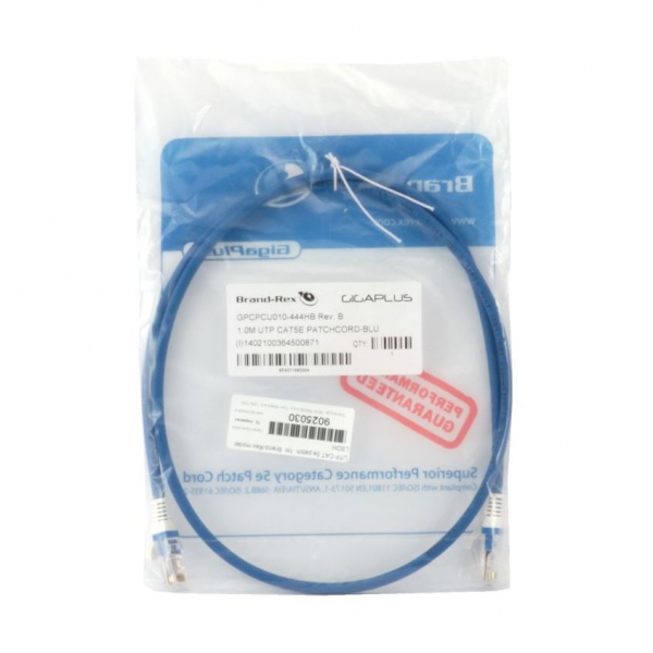 Leviton patch UTP CAT.5e 1m moder GPCPCU010-444HB - Tech Trade Center